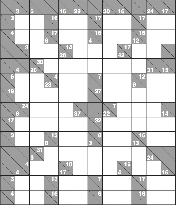 Kakuro 1536 hard | Life and style | The Guardian