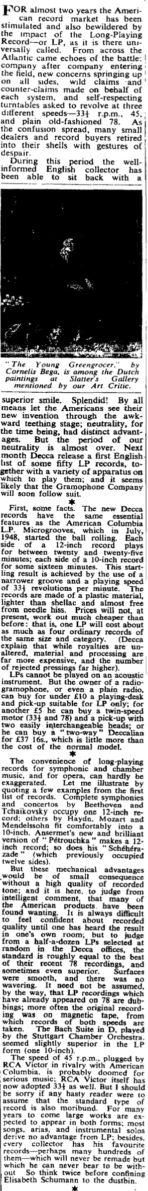Columbia Records introduce the first vinyl LP – archive, 1948 | Vinyl ...